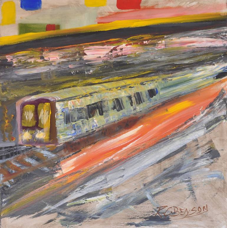 Train Ride Painting by Richard Benson | Saatchi Art