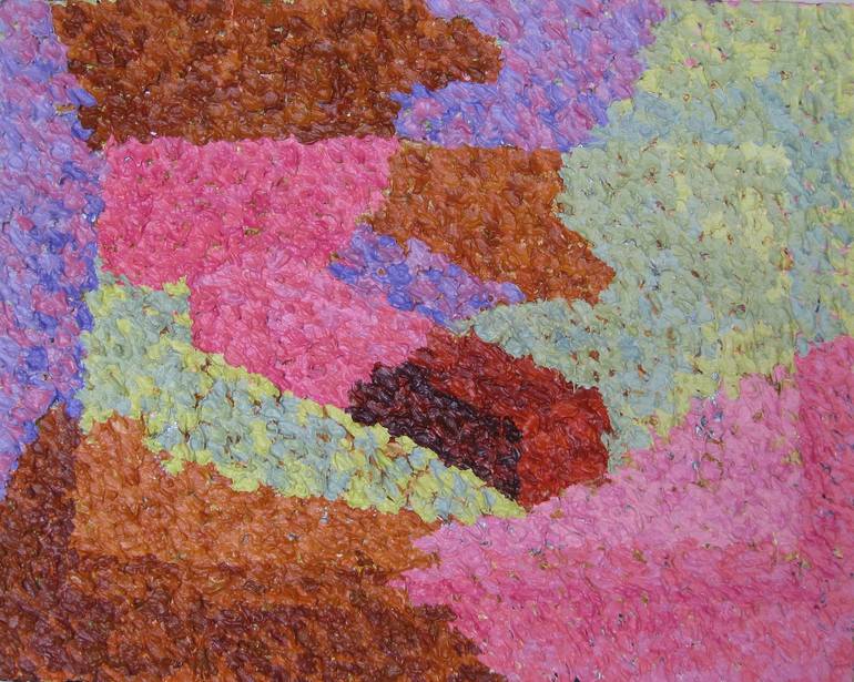 Iron loadstone with pastel colours I Painting by James Rowell | Saatchi Art