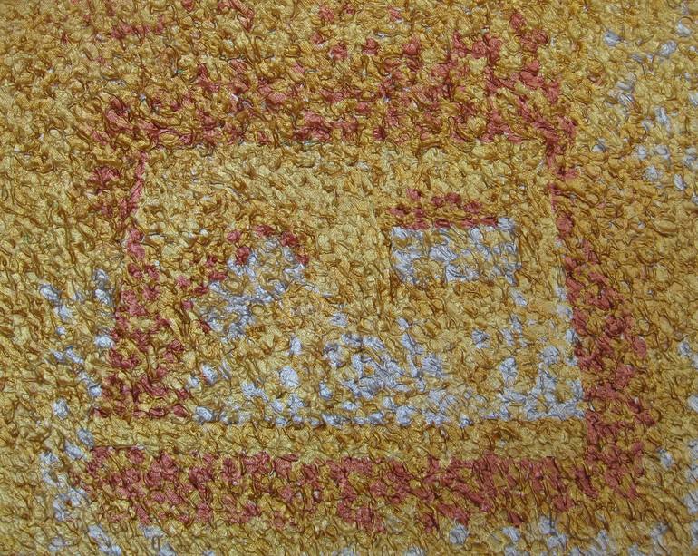Litmus paper in golds Painting by James Rowell | Saatchi Art