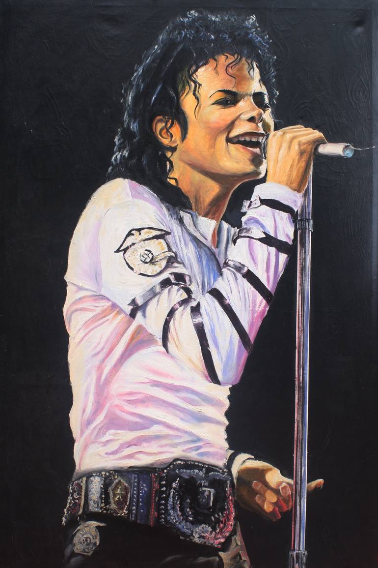 Michael Jackson King of Pop. Celebrity. Famous. Musician. Portrait ...