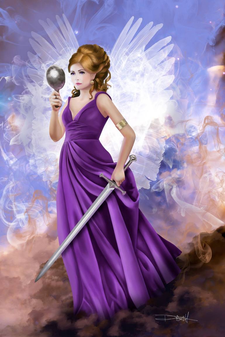 The Watchers: Azazel Mixed Media by Paula Hanback | Saatchi Art