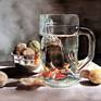 TheTea Cup Painting by Leyla Aysel Munteanu | Saatchi Art