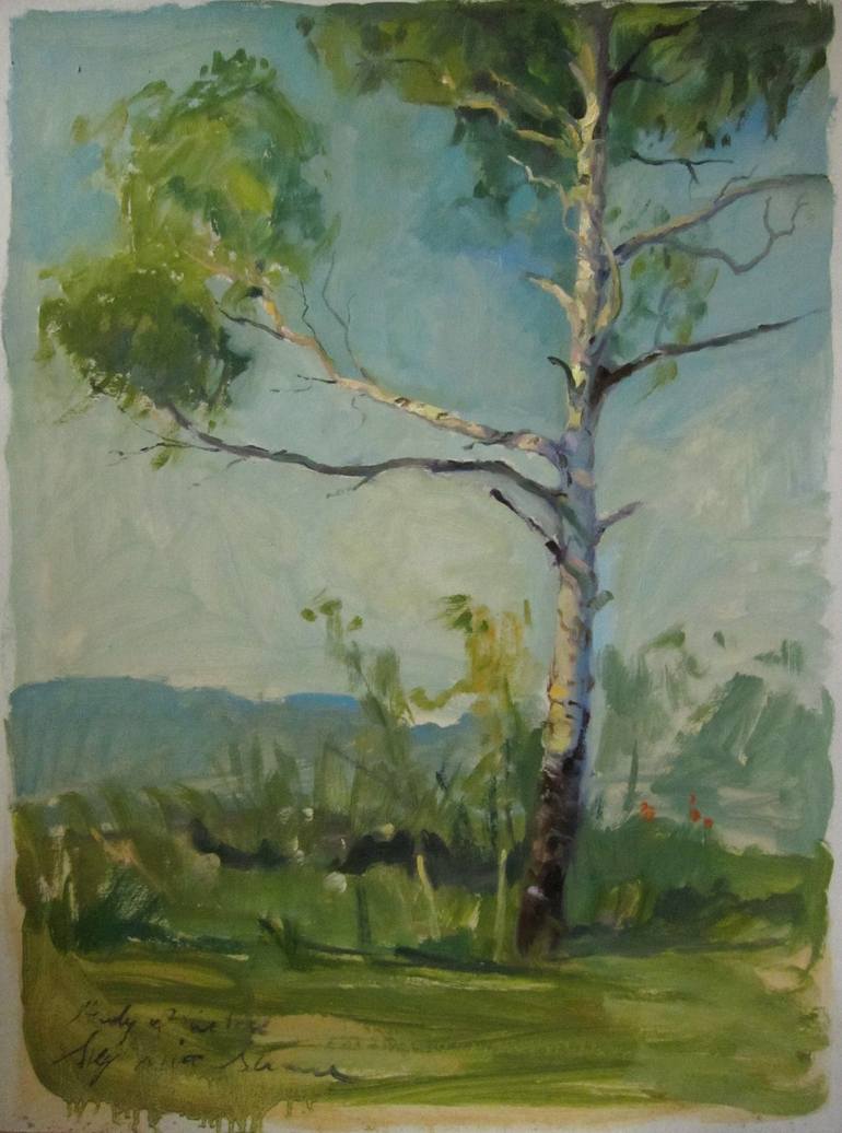 Memory Tree Painting by Sylwia Suma-Bolofo | Saatchi Art