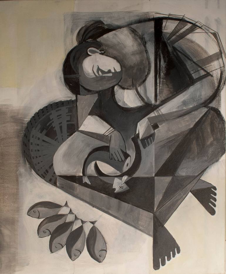 Macchiwali Painting by Norbert Gonsalves | Saatchi Art