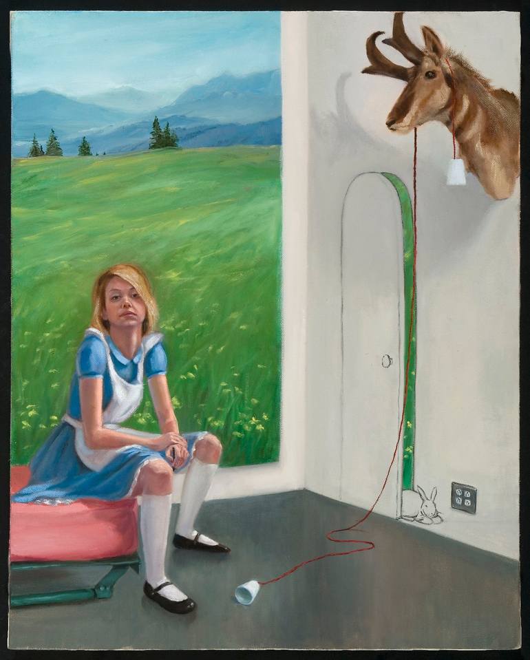Alice Creates Her Own Misfortune Painting by Drea Cofield | Saatchi Art