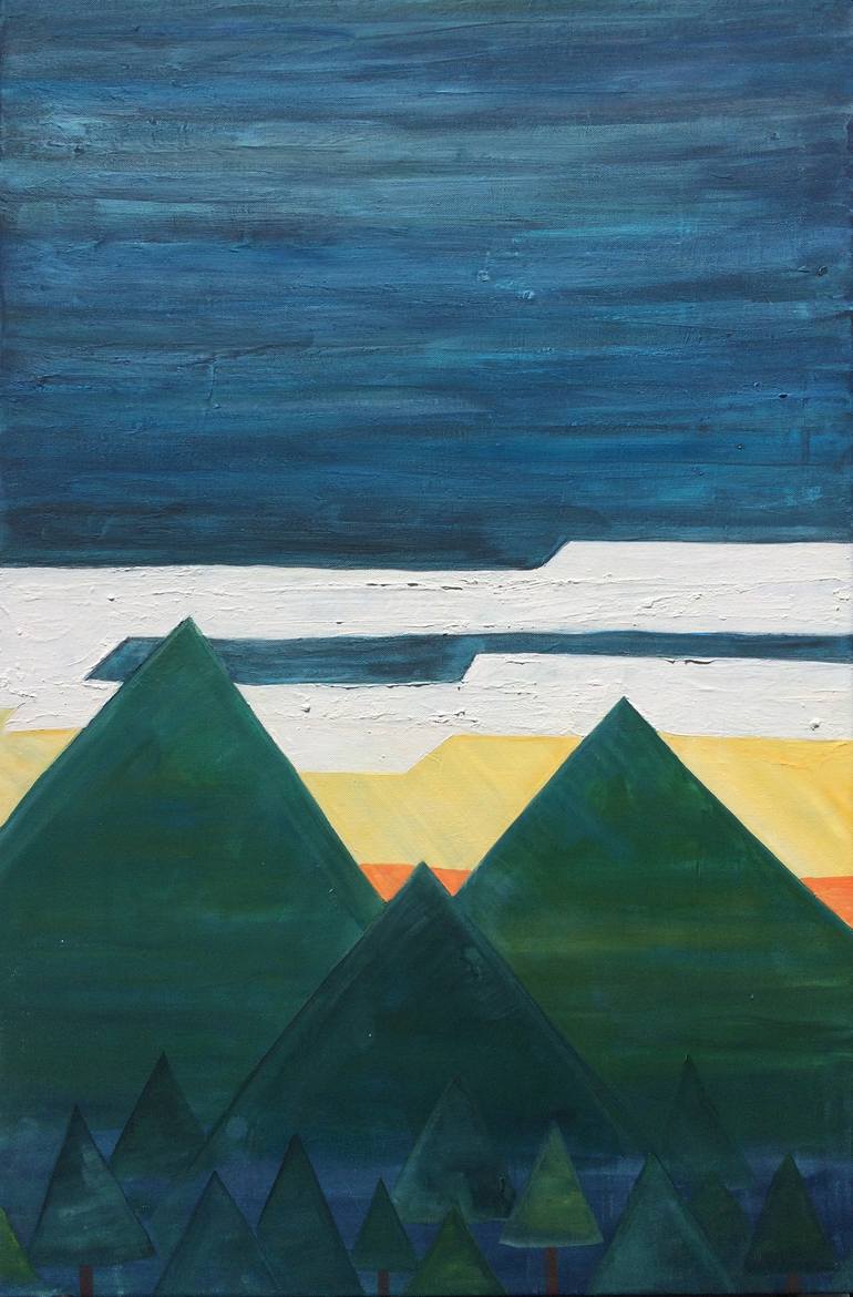 Lines Painting by Mary Wheeler | Saatchi Art