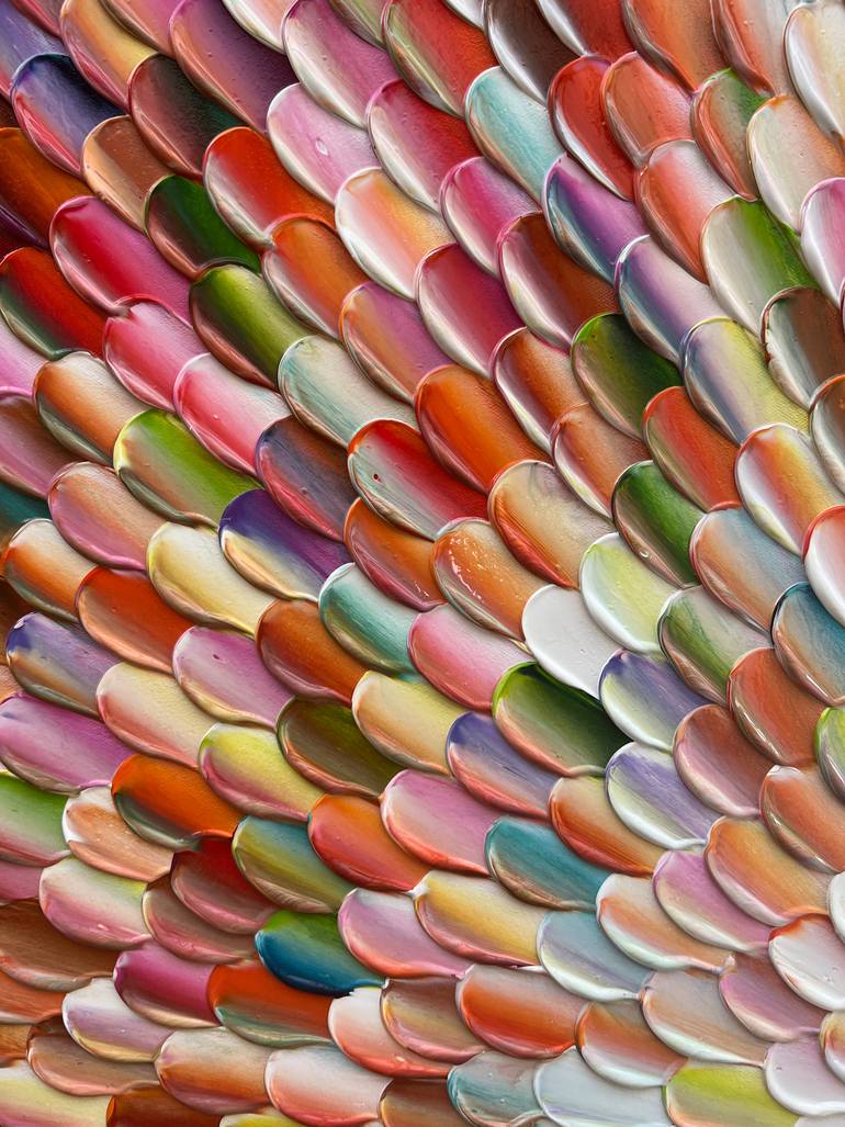 Ruby ray III Painting by Tatiana Georgieva | Saatchi Art