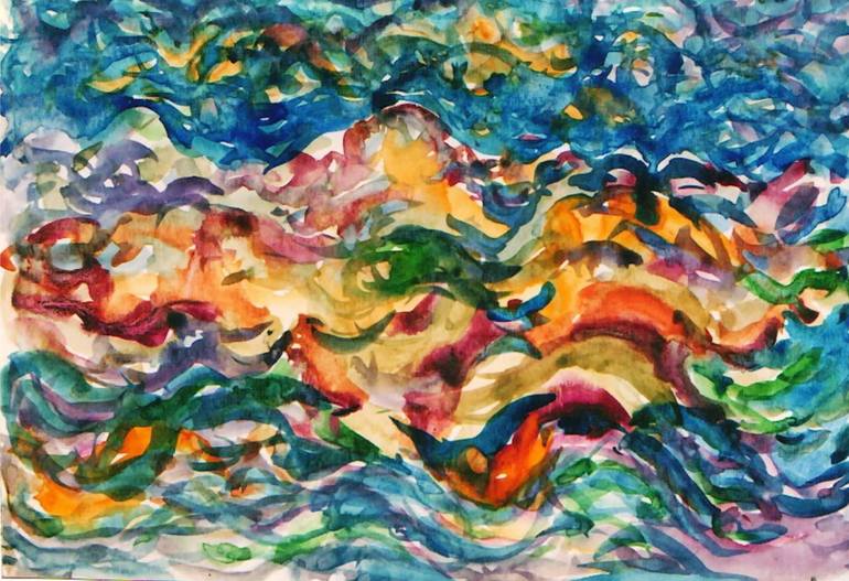 Tretyakov Nikolay Composition 1971 Painting by Serge Umanets | Saatchi Art