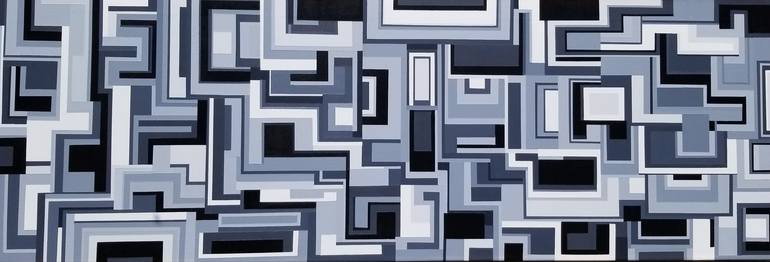 Gray Shapes Painting by Ralph Berko | Saatchi Art