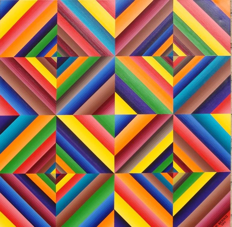 Four Square Painting by Ralph Berko | Saatchi Art