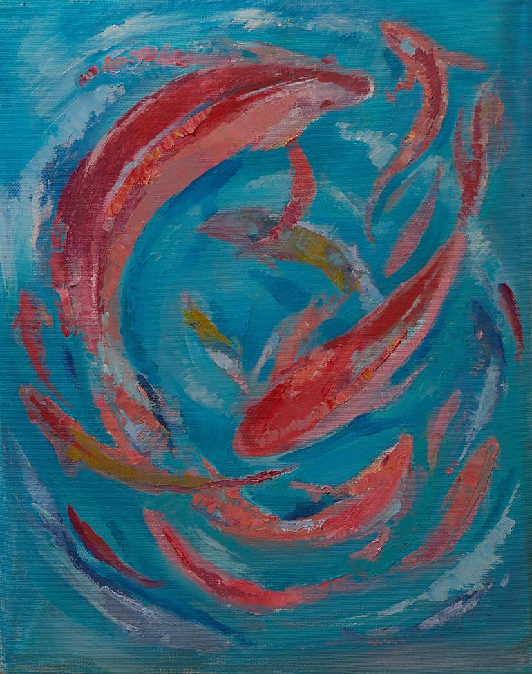 fish Painting by Nataliia Gromova | Saatchi Art