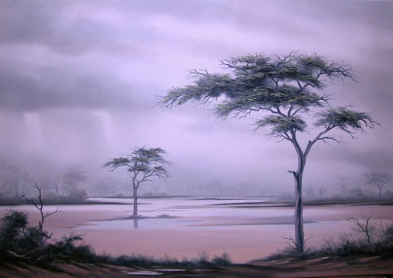 Bushveld Rain Painting by Dane Willers | Saatchi Art