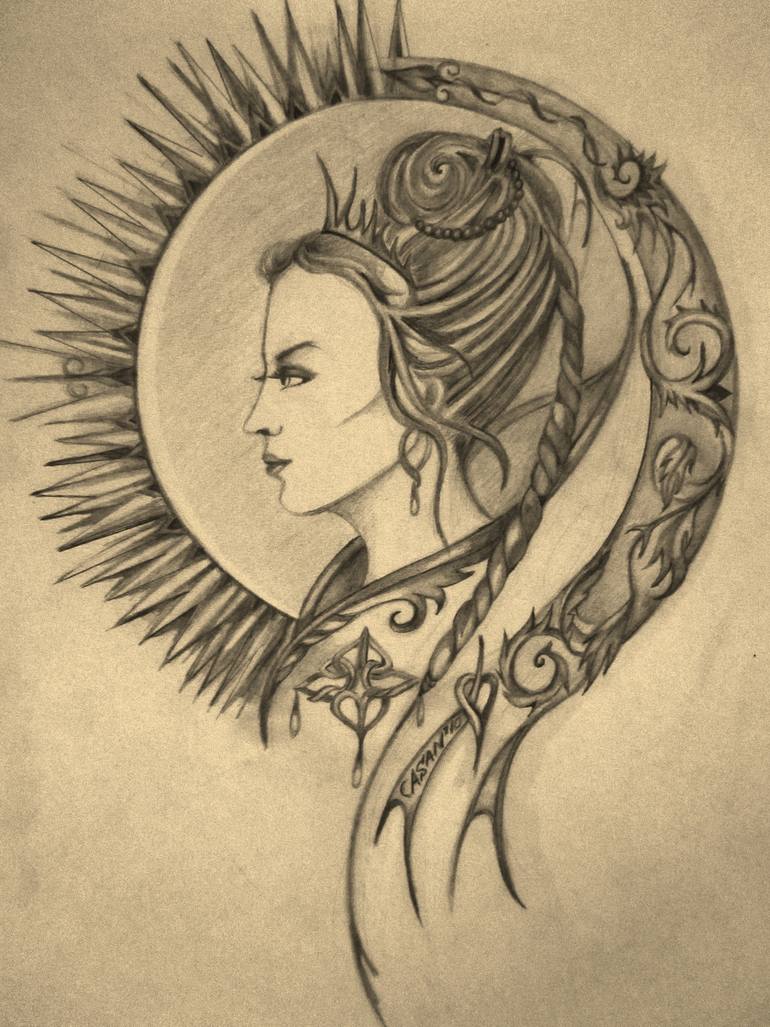 Lady Isolde Drawing by Rachel Henderson | Saatchi Art