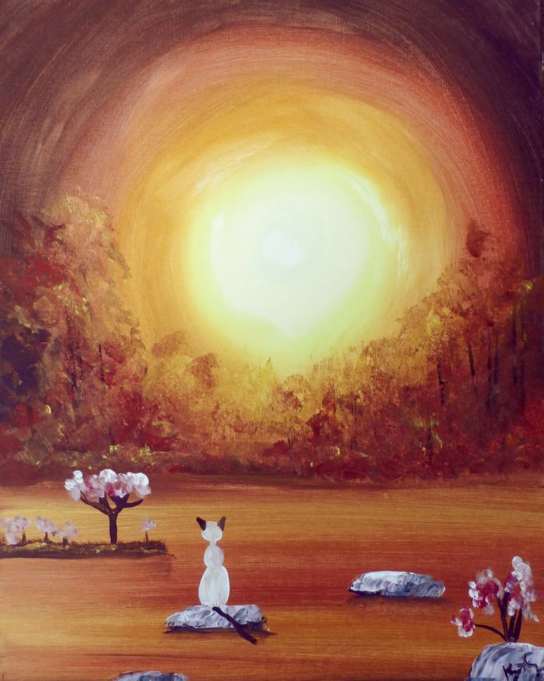 Setting Sun Painting by krista may | Saatchi Art