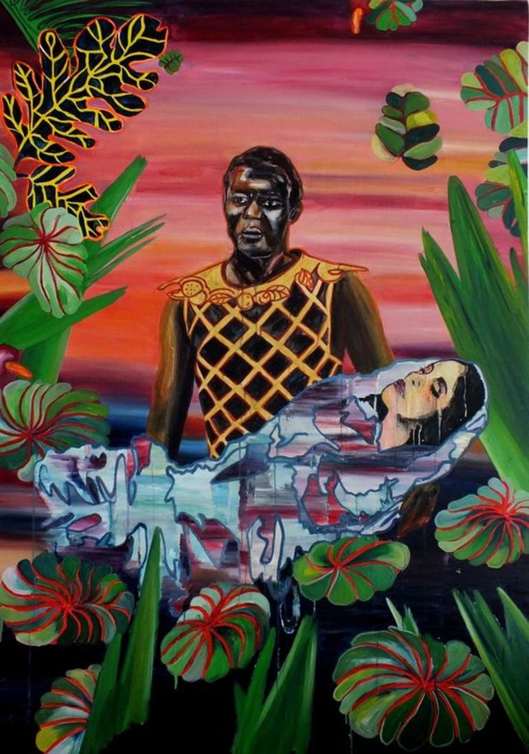 Orphée noir Painting by Mauricio Masoli | Saatchi Art