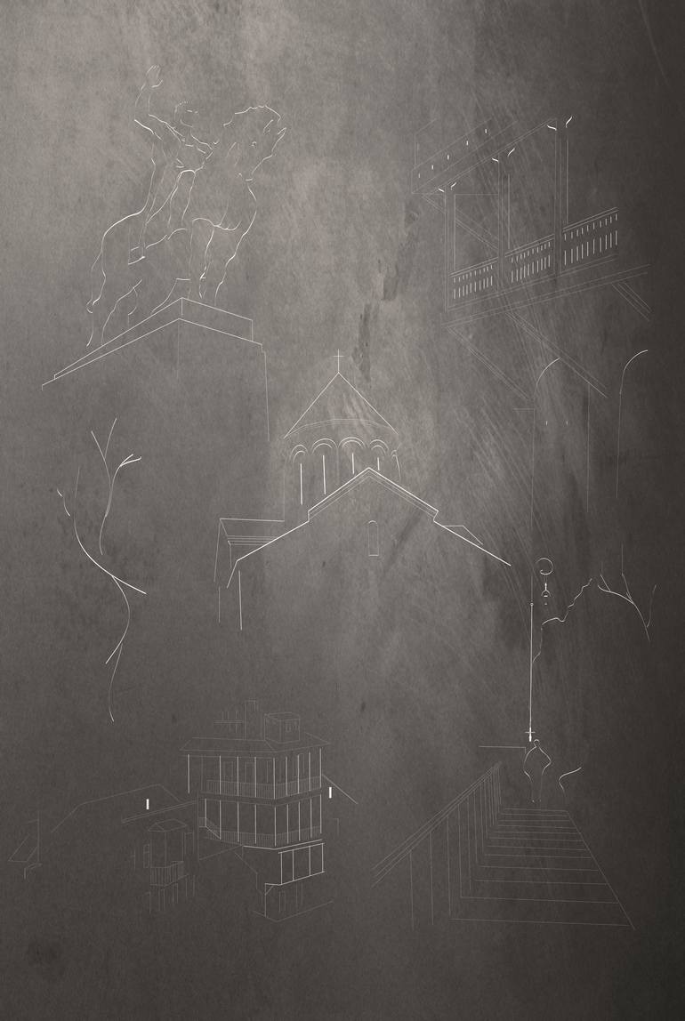 Tbilisi Drawing by antoni chkhaidze | Saatchi Art