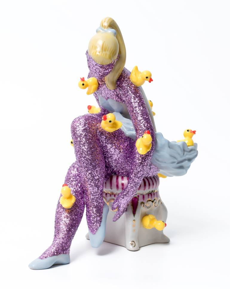 Ballerina Lenochka with Ducks Sculpture by Oleksandr Balbyshev ...