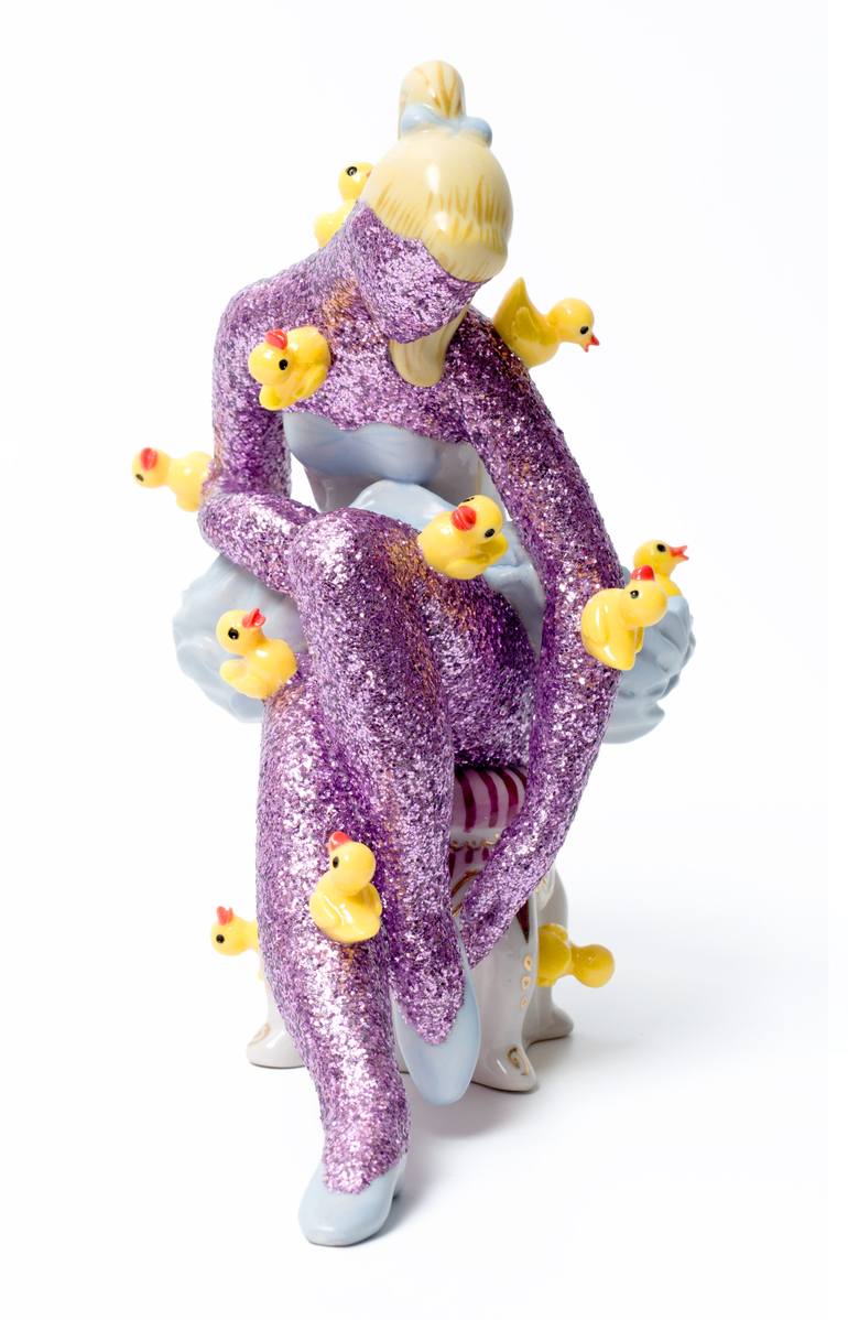 Ballerina Lenochka with Ducks Sculpture by Oleksandr Balbyshev ...