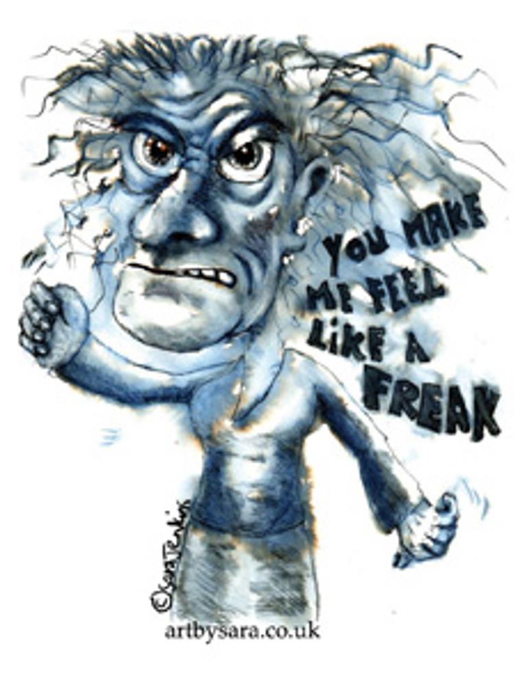 Like A Freak Drawing by Artbysara Artbysara | Saatchi Art