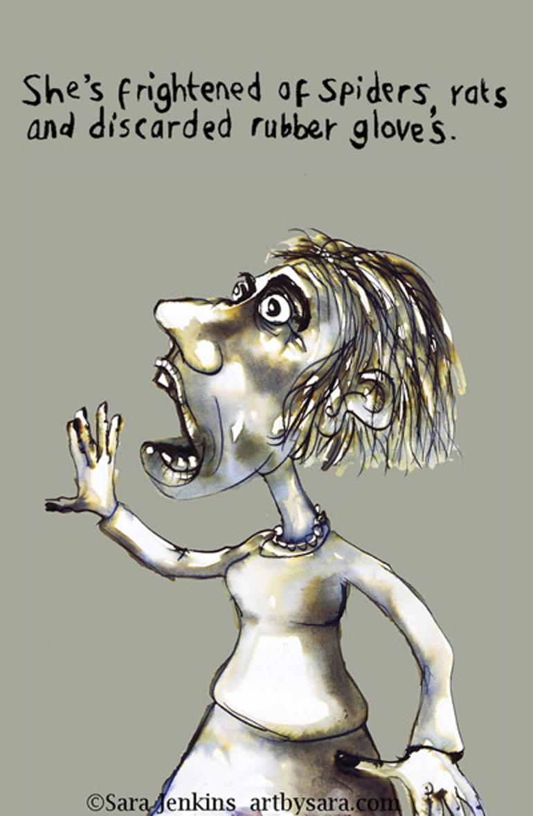 Rubber Gloves Drawing by Artbysara Artbysara | Saatchi Art