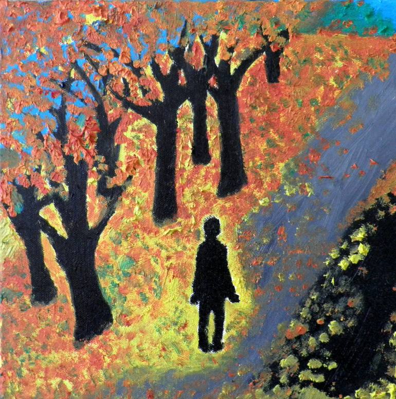 Monday walk Painting by Dave Loftus | Saatchi Art