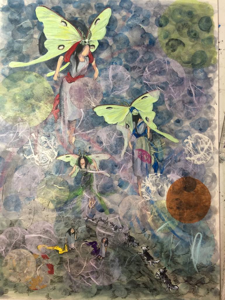 Competitive Gravitas Painting by Emily Cathcart | Saatchi Art