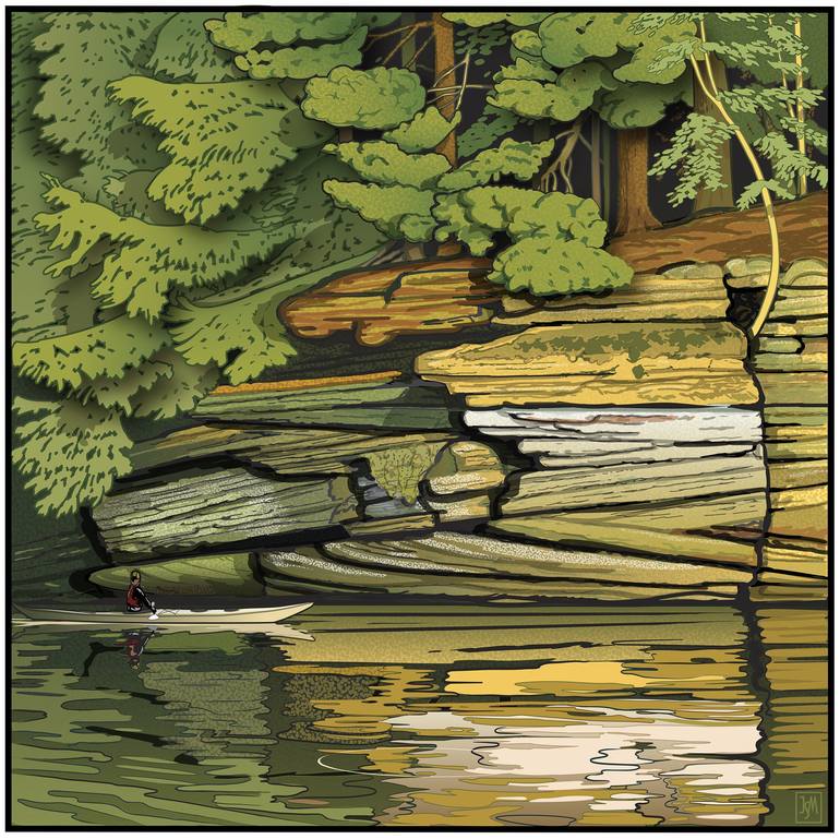 Magic in the Dells Mixed Media by John Miller | Saatchi Art