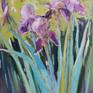 May irises Painting by Liubomyr Khudiak | Saatchi Art