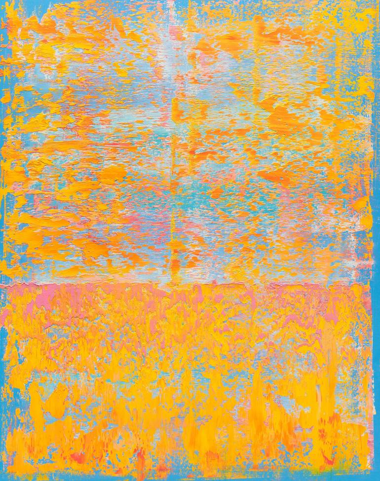 Celestial Yellow Painting by Nataliia Sydorova | Saatchi Art