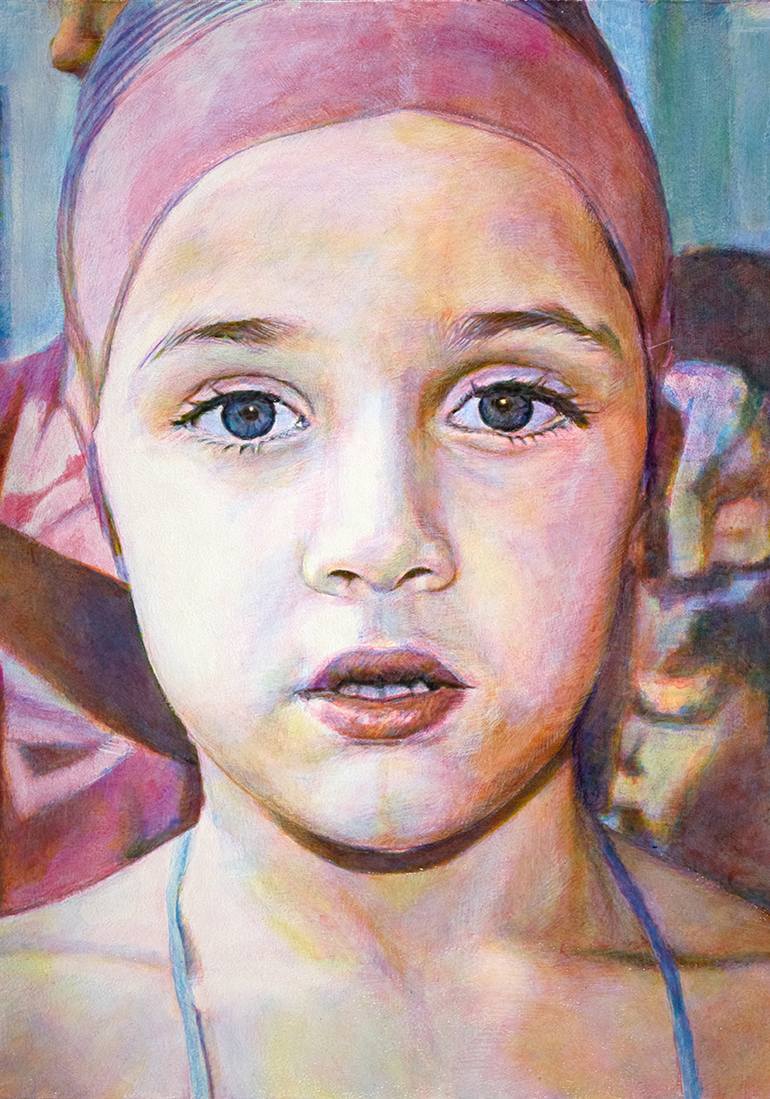 Portraits of Friends (Livia) Painting by Joshua Dean Lammers | Saatchi Art