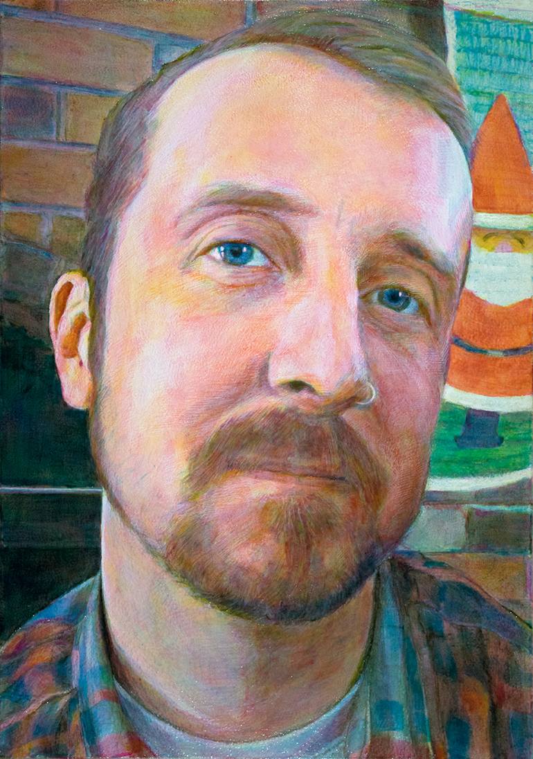 Portraits of Friends (Merry Xmas) Painting by Joshua Dean Lammers ...