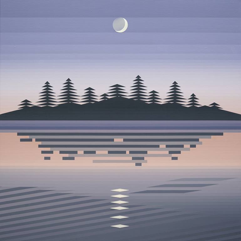 Geometric Scenery 2305 Painting by Youngjin Jun | Saatchi Art