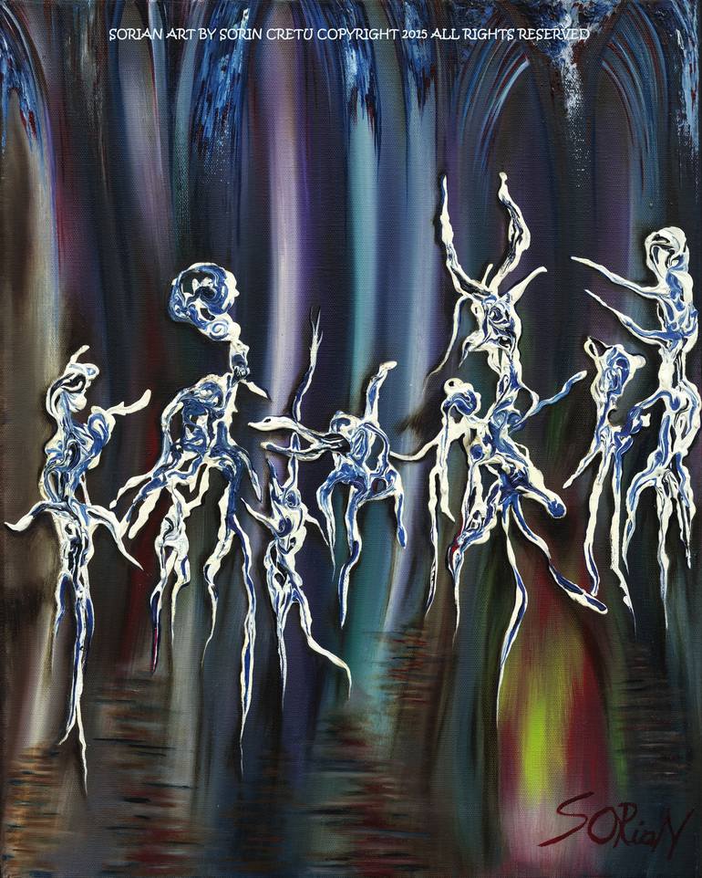 Shadow dancers Painting by SORiaN ArT | Saatchi Art