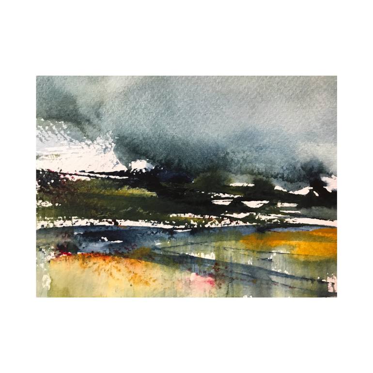 Dark Skies Painting by Abstract Landscapes | Saatchi Art