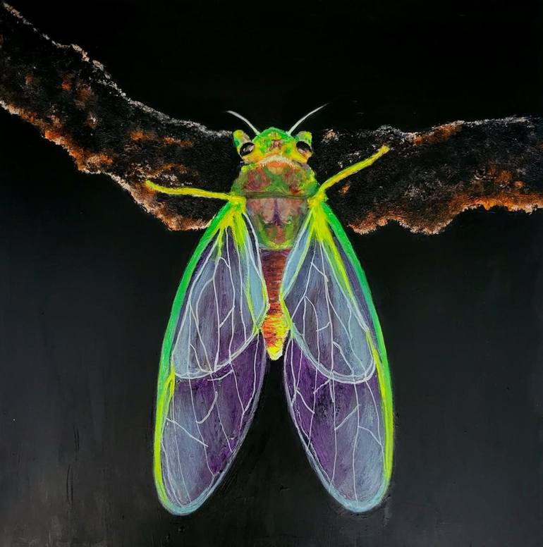 Wonder of Nature Insect Painting by Nersel Muehlen | Saatchi Art