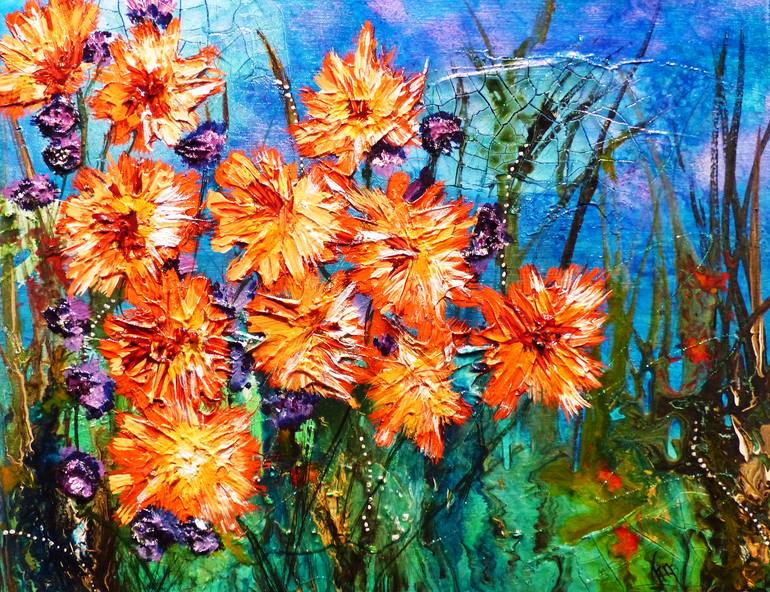 Wildflower #4 - Along the Hope-Princeton Painting by Jan Rankin ...