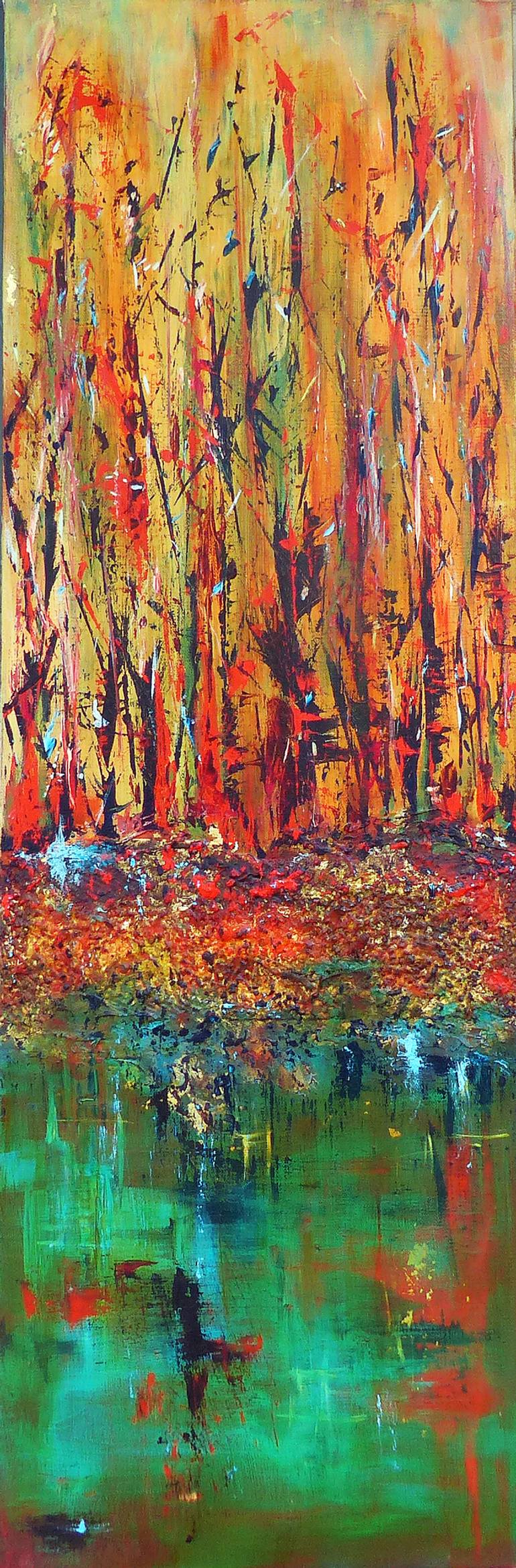 Baptism of Fire Painting by Jan Rankin | Saatchi Art