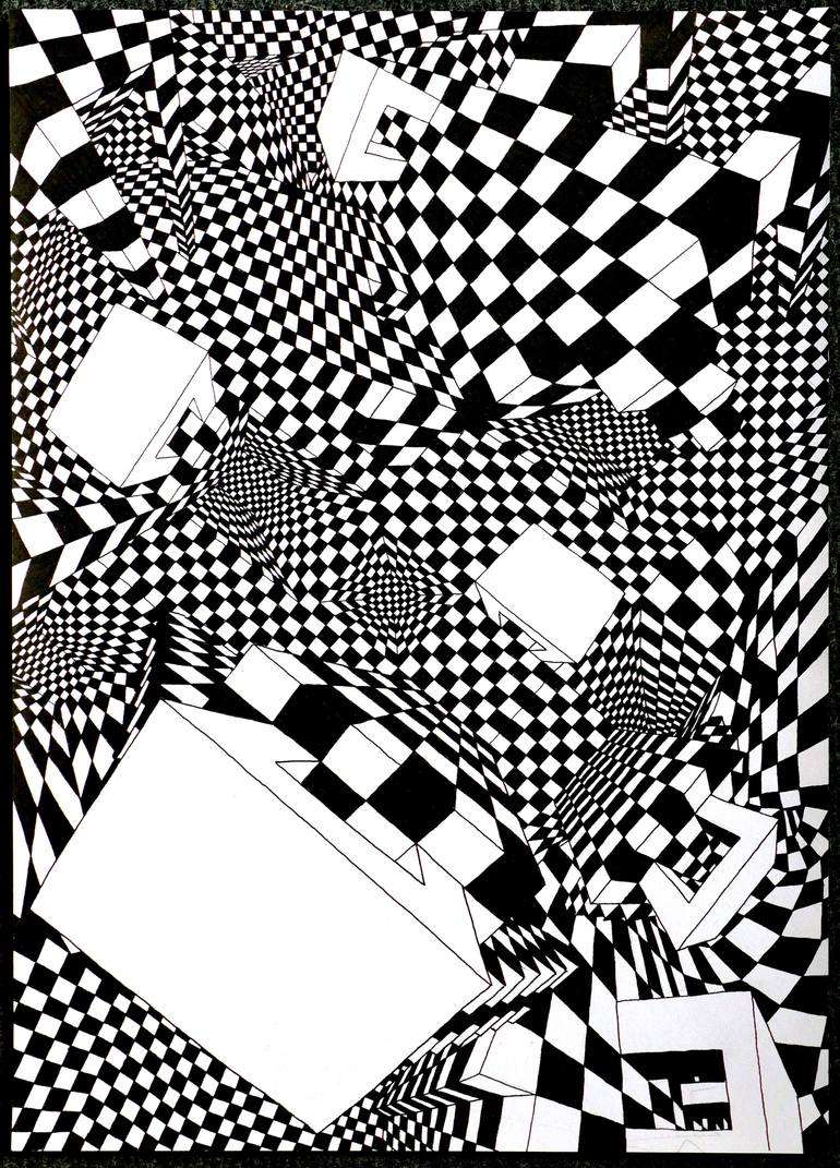 Subatomic Underground Drawing by Dejan Djorovic | Saatchi Art