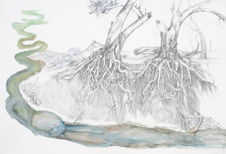 Two Stoic Gums Drawing by Rochelle Summerfield | Saatchi Art