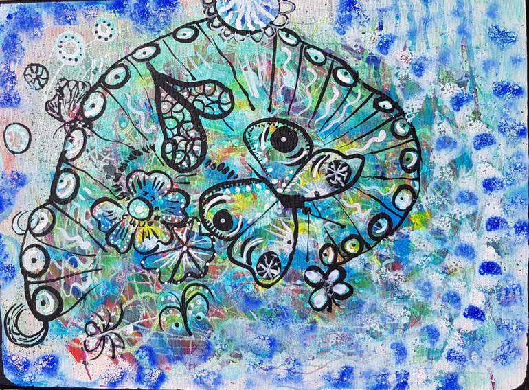 Butterfly effect Painting by Cristina Gradinaru | Saatchi Art
