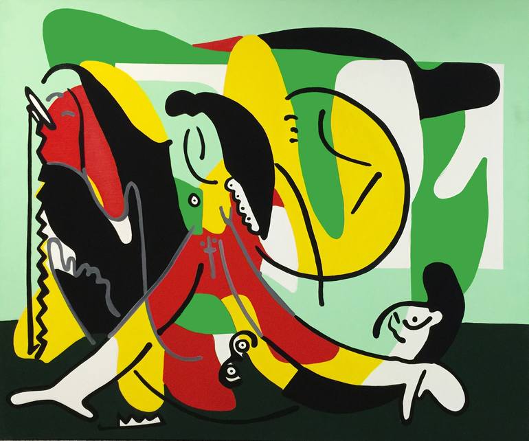 Figurative Abstraction hero Painting by Bahar ARTAN OSKAY | Saatchi Art