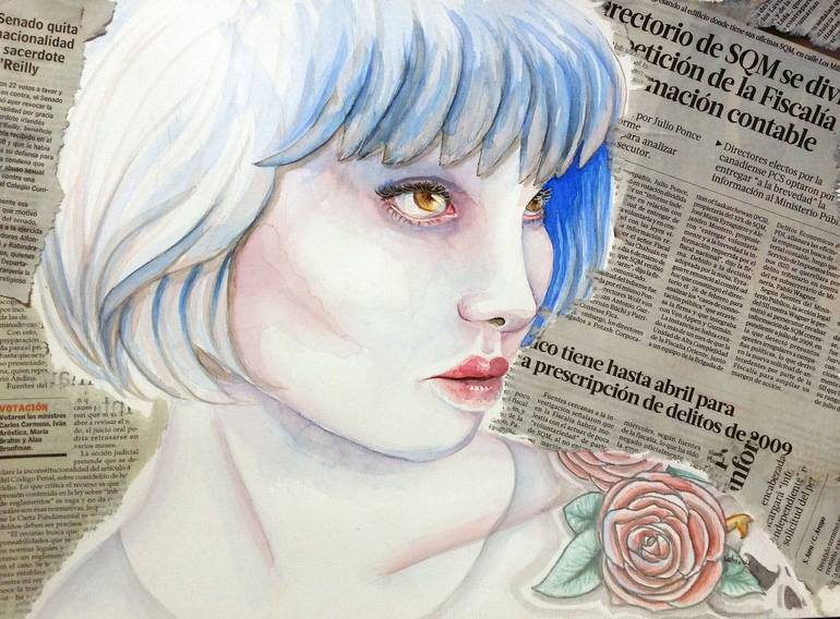 Corrupt Rose Painting by Lorena Molina | Saatchi Art