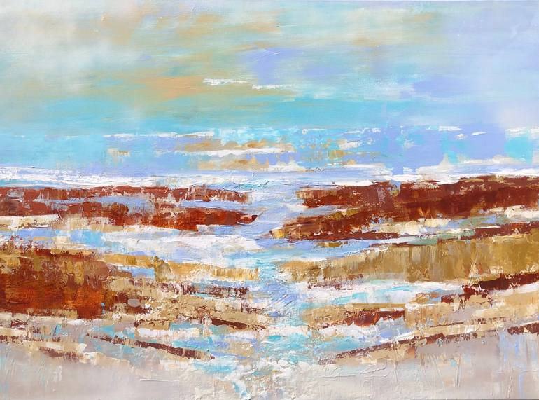 Coastal Inlet Painting by Michelle Carolan | Saatchi Art