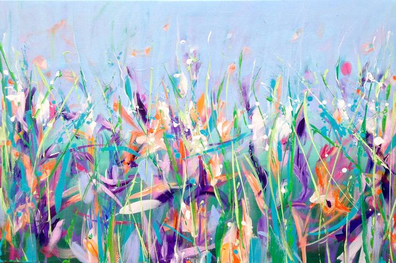 Spring Meadow Painting by Michelle Carolan | Saatchi Art