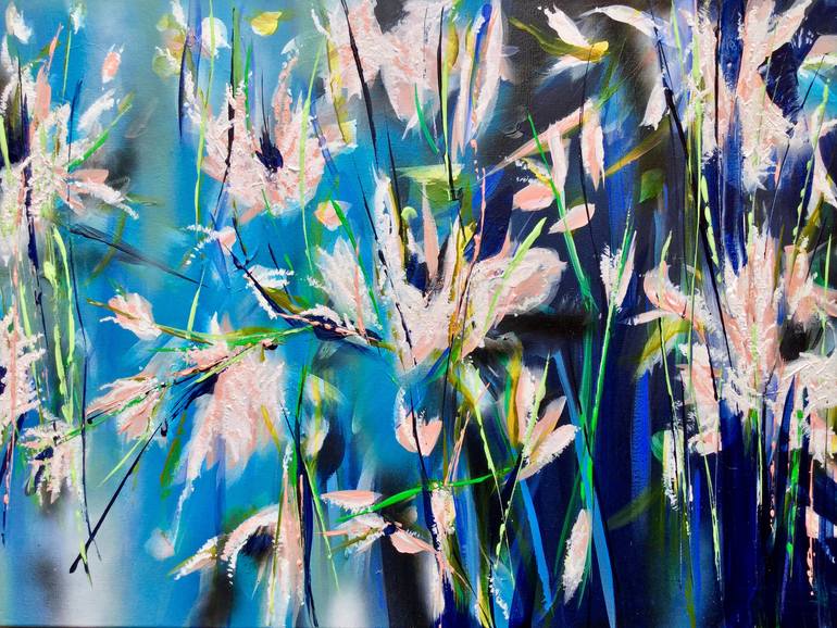 Peach Blossom Painting by Michelle Carolan | Saatchi Art