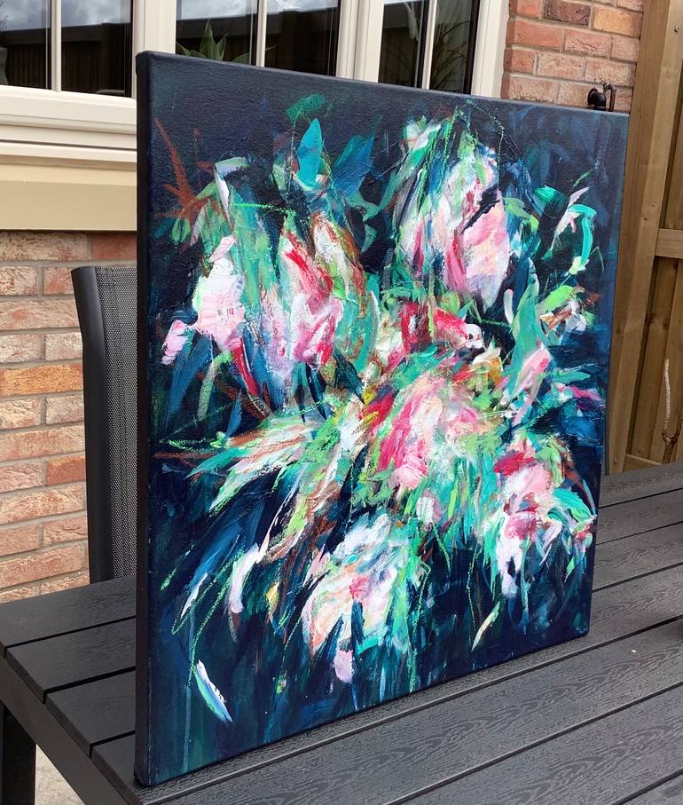 Party In The Garden Painting by Michelle Carolan | Saatchi Art