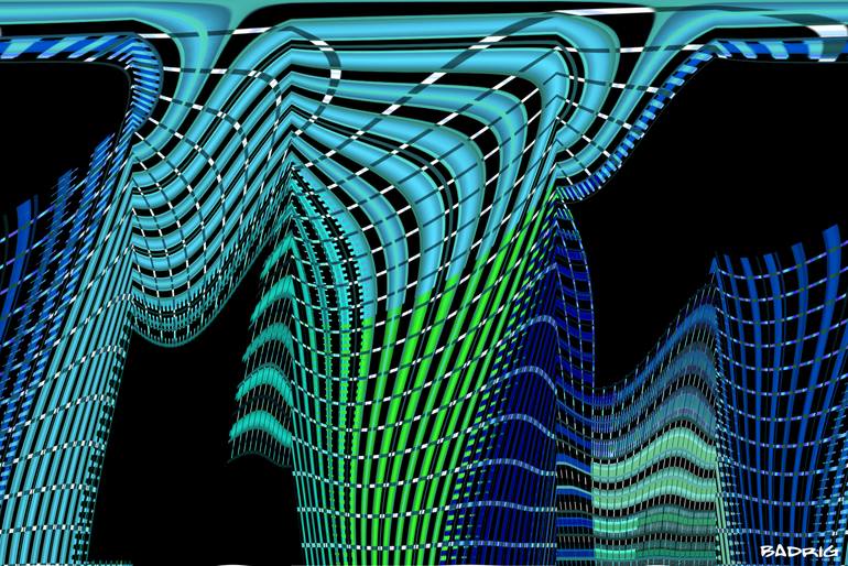 Electrical distortion (Limited Edition 1 of 5) Mixed Media by B a d r i ...