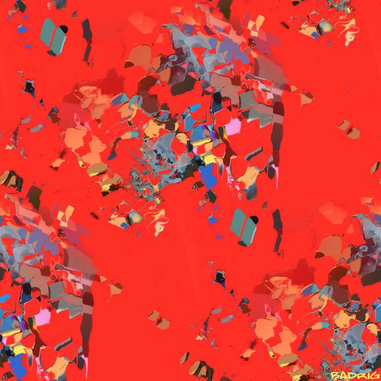 Flying Fragments - Limited Edition 1 of 1 Mixed Media by B A D R I G ...