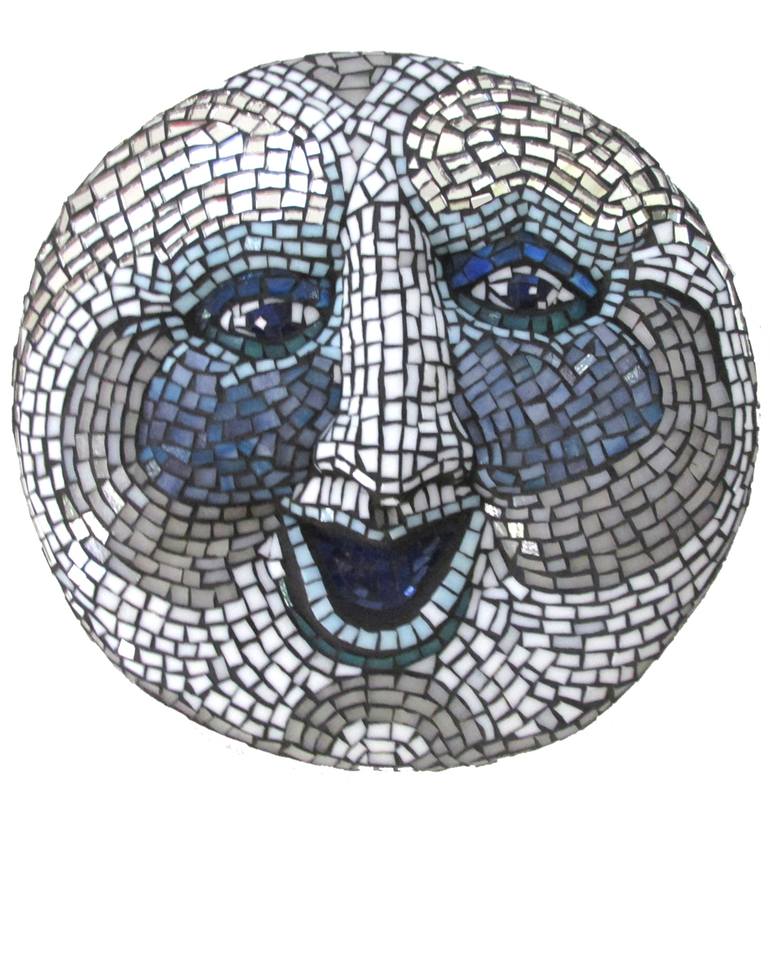 THE HAPPY SILVERY MOON Sculpture by Cathy Christy O'Connor | Saatchi Art