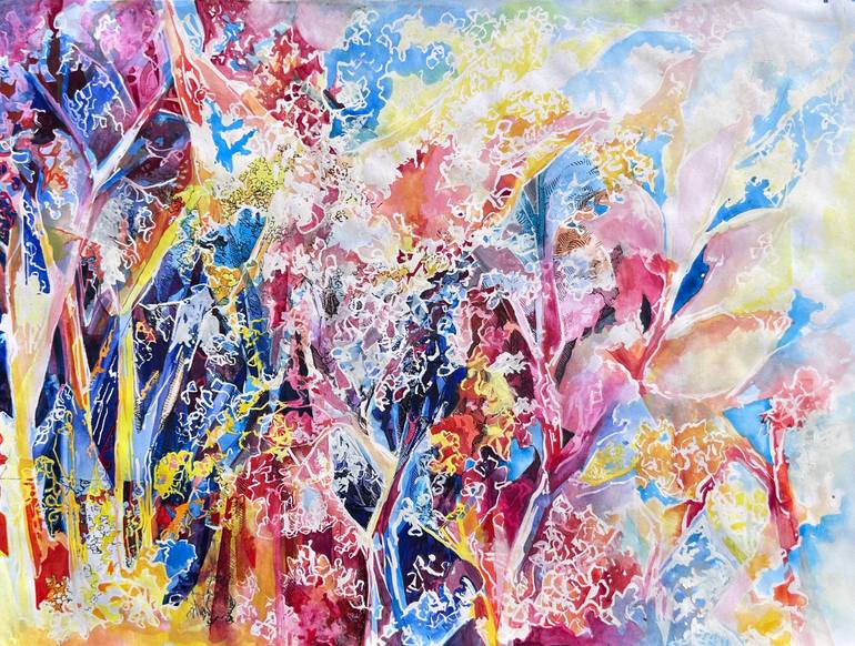 Forest Scene Painting by Leah Naomi | Saatchi Art